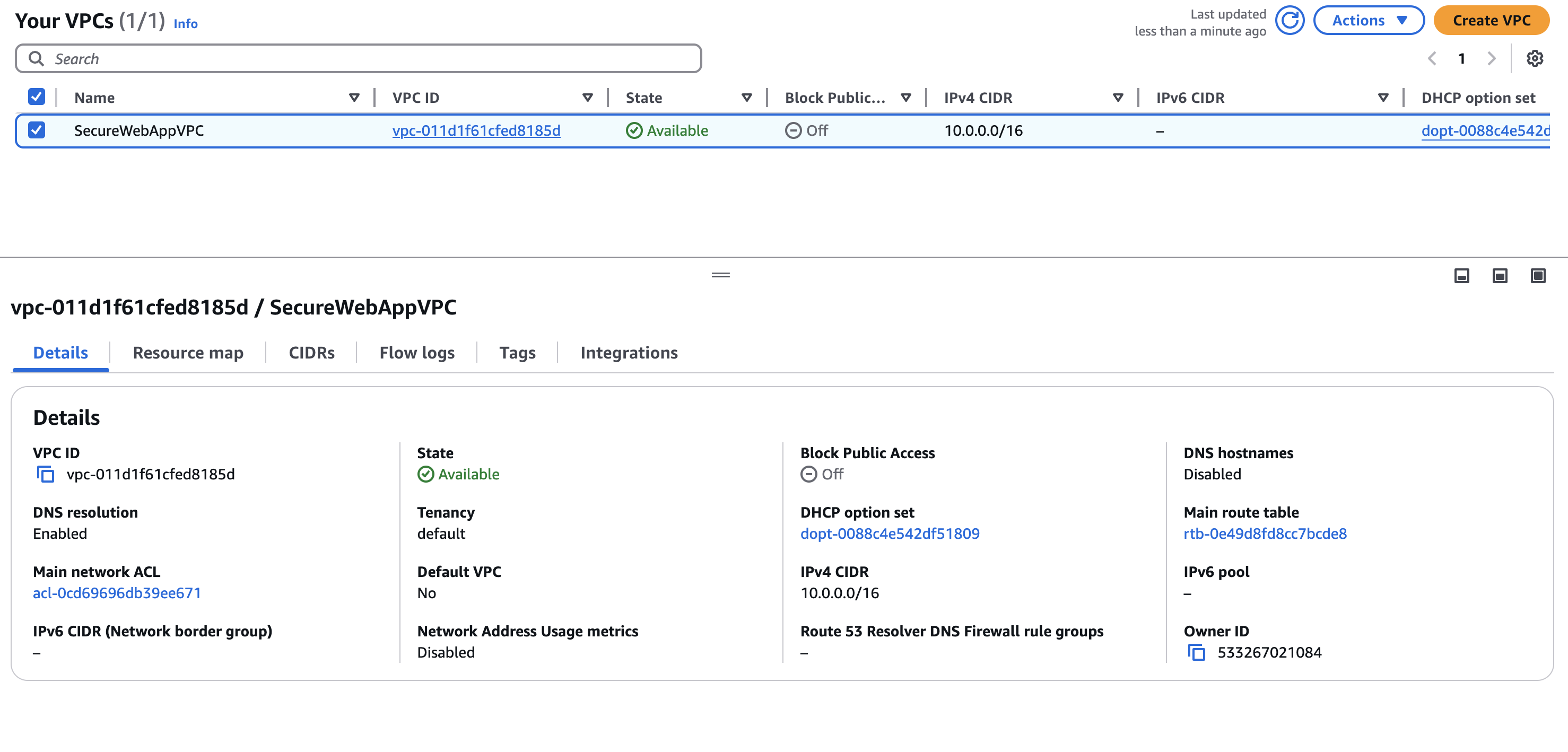 Secure Web App Architecture